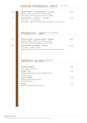 Speisekarte – Ihr Restaurant in Dahme